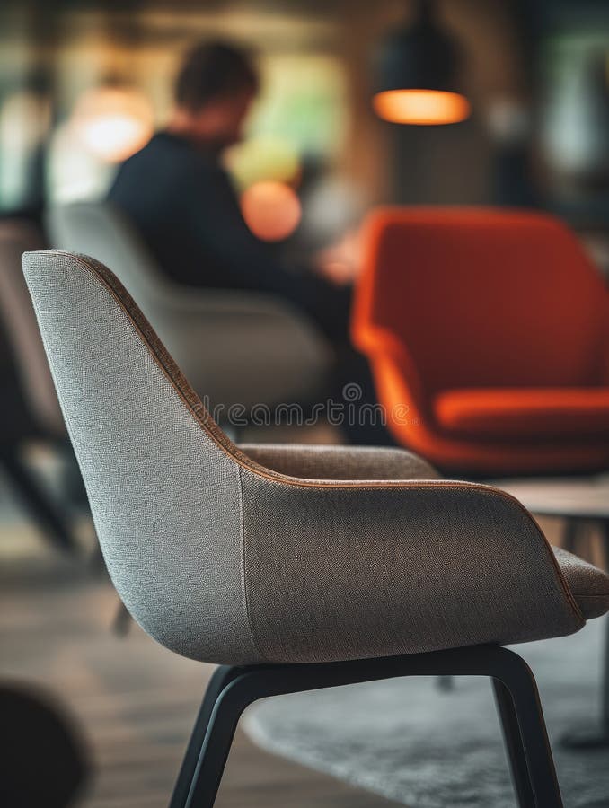 Modern Chair in a Stylish Office Setting. Stock Image - Image of modern ...
