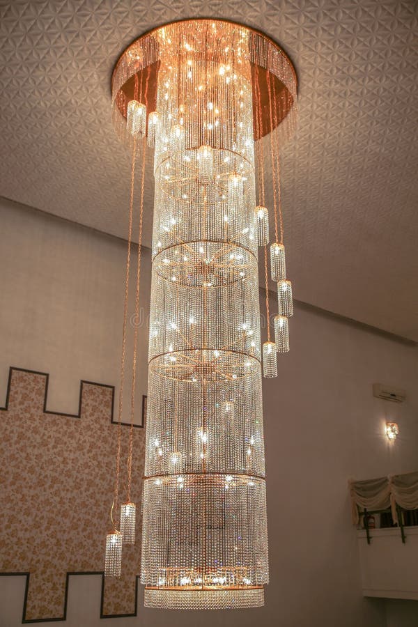 Modern chandelier stock image. Image of illumination - 40201369