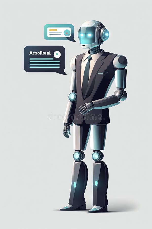 Modern Chatbot for Web App Customer Service. Stock Image - Image of ...