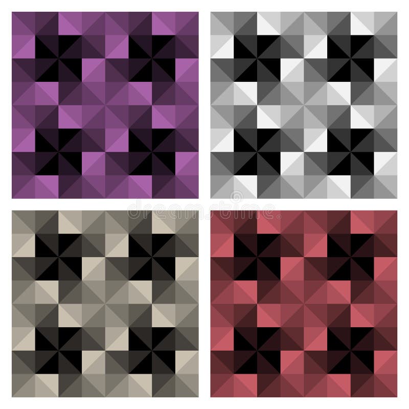 Colored Triangle Patterns stock vector. Illustration of purple - 18079098