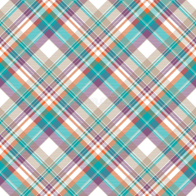 Modern Check Plaid Fabric Texture Seamless Pattern Stock Vector ...