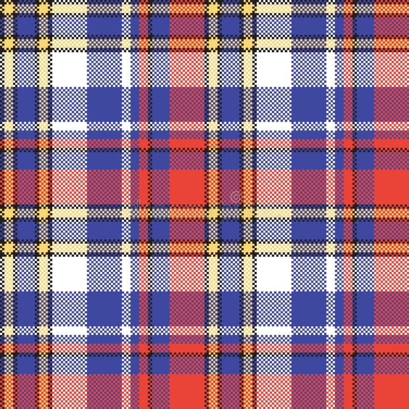 Modern Check Plaid Seamless Pattern Stock Vector - Illustration of ...