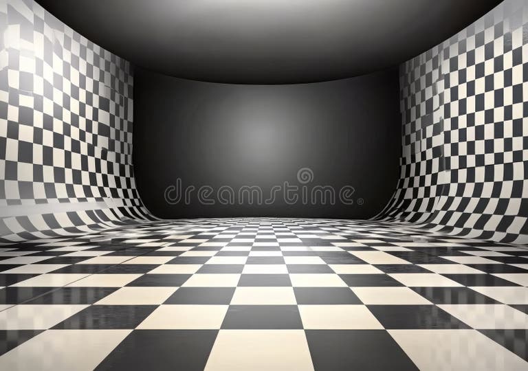 A Modern Checkerboard Pattern Featuring Gray Squares on a White ...