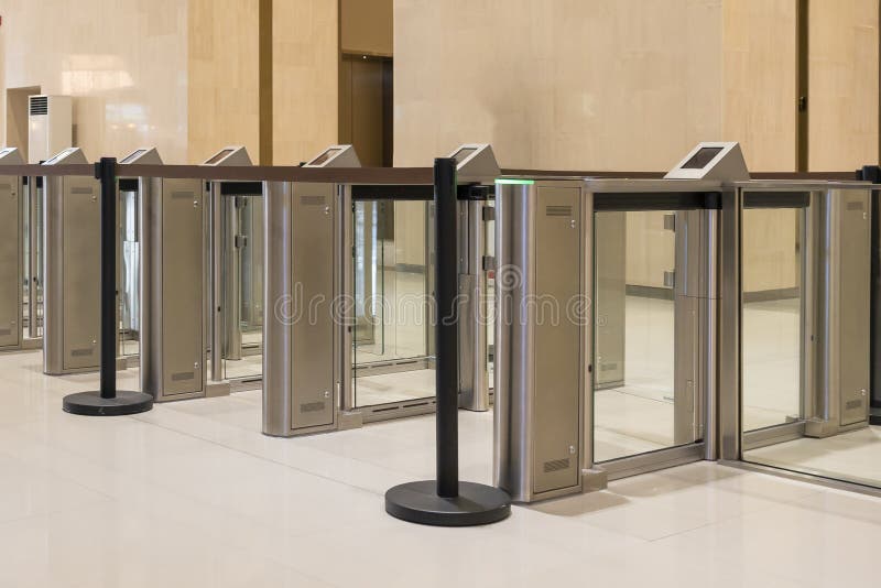 Modern Checkpoint for Control Entrance Pass Security Stock Image ...