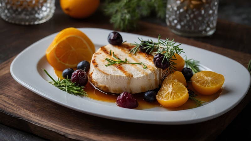 Modern Cheesecake with Berries, Tomatoes, and Herbs. Unusual Dessert ...