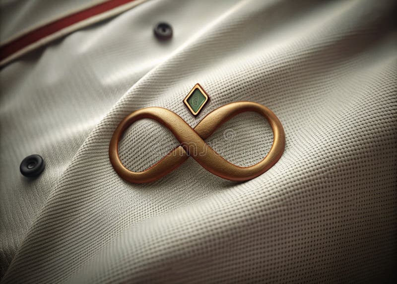Modern Chef Uniform with Infinity Symbol Logo Professional Culinary ...