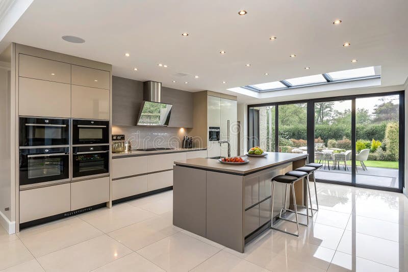 Modern Chic Fitted Kitchen. Luxurious Chic Modern Fitted Kitchen with ...