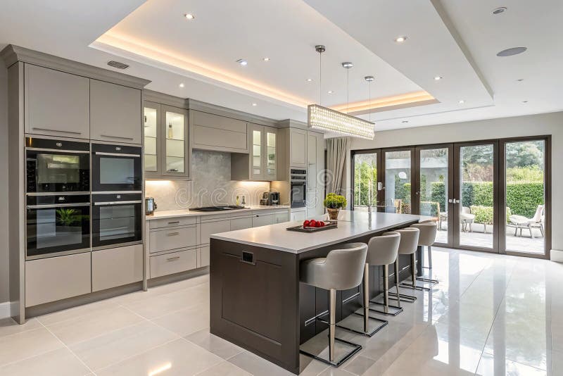 Modern Chic Fitted Kitchen. Luxurious Chic Modern Fitted Kitchen with ...