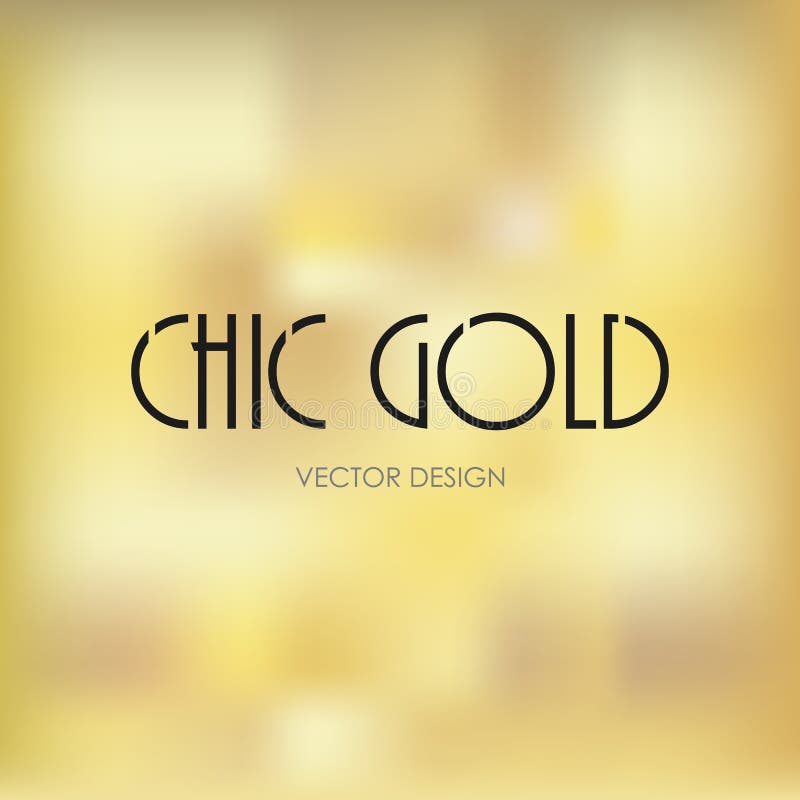 Modern Chic Gold Background Stock Illustration - Illustration of design ...