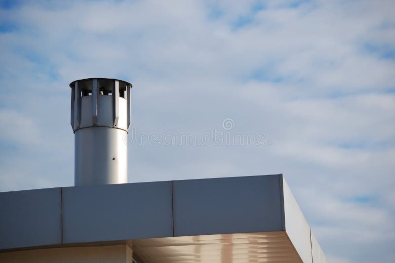 Modern chimney stock photo. Image of chimney, clouds - 35252394