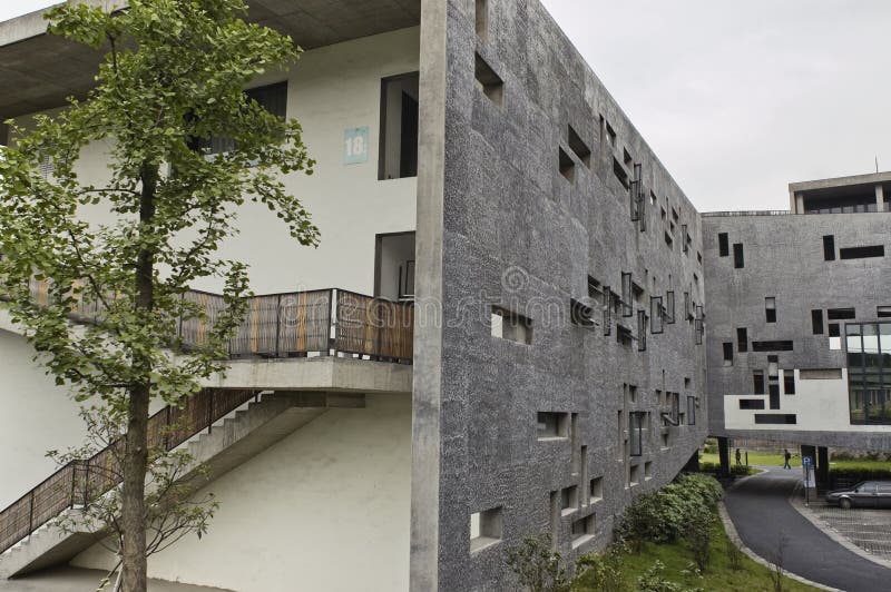 Modern Chinese Architecture Stock Photo - Image of prizker, design ...