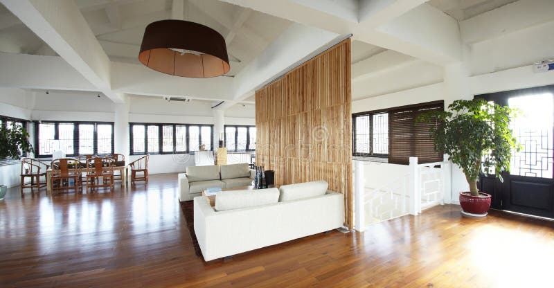 Modern Chinese type house stock image. Image of lamp - 25173471