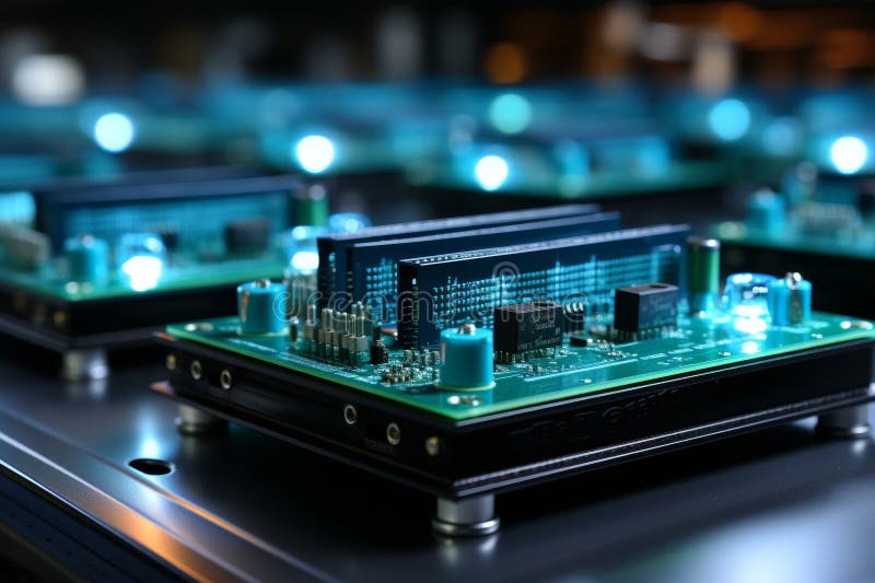 Modern Chip Mounter in Printed Circuit Board Workshop with Advanced ...