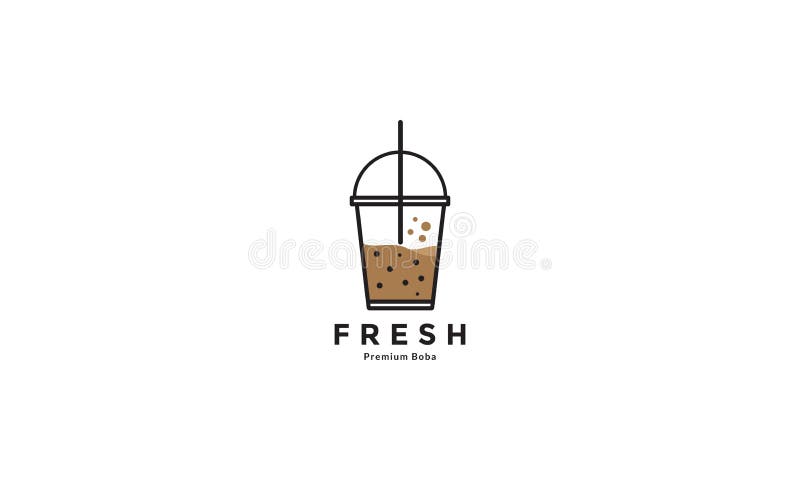 Modern Chocolate Drink Fresh Ice Logo Symbol Vector Icon Graphic Design ...