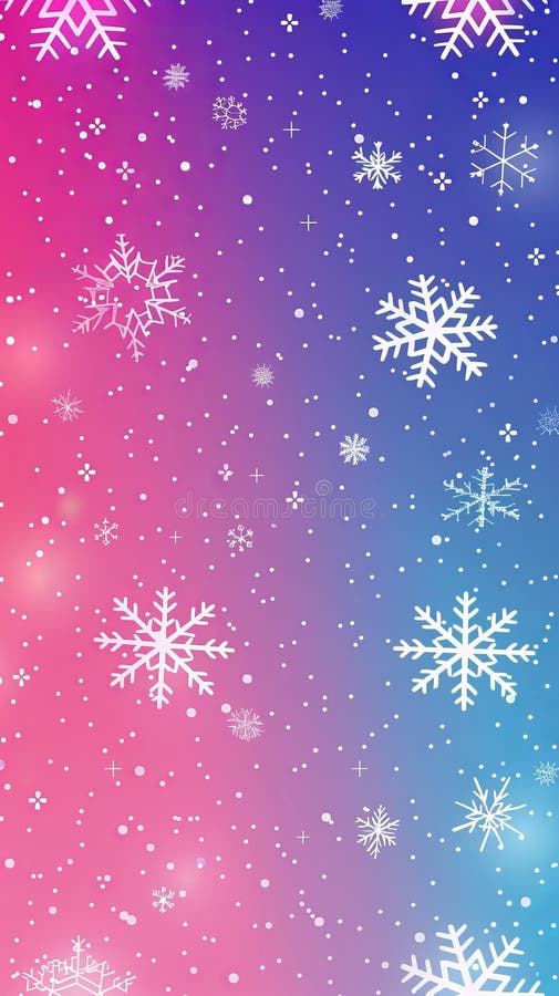 Modern Christmas Design Elements with Snowflakes in Different Colours ...