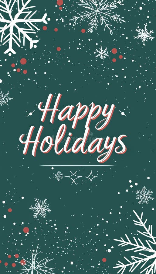 Modern Christmas E-Card Design with Minimalist Snowflake Pattern and ...