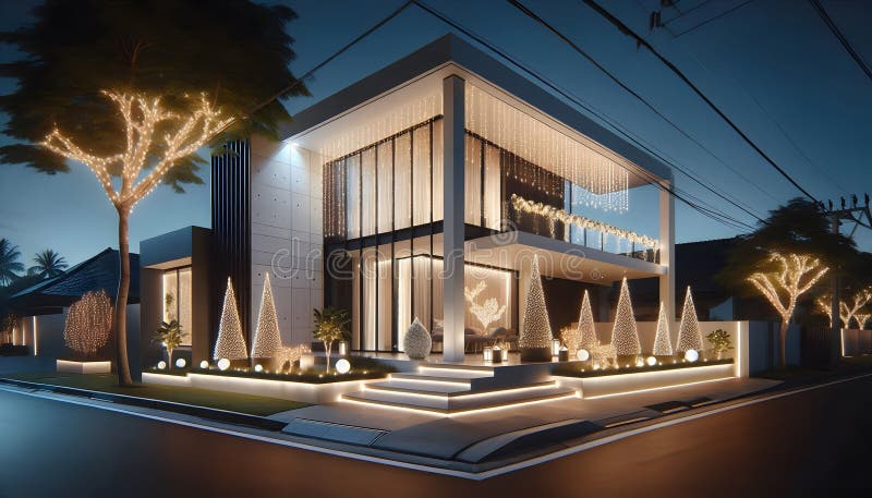 Modern Christmas Front Page Design Stock Illustration - Illustration of ...