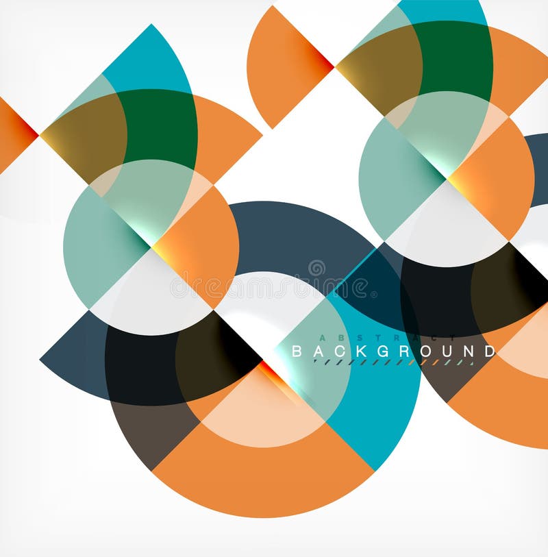 Modern Circle Abstract Background Stock Vector - Illustration of icon ...