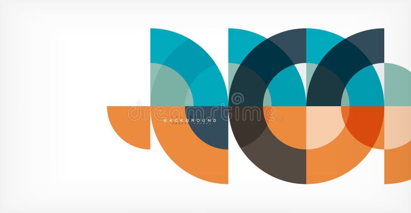 Modern Circle Abstract Background Stock Vector - Illustration of ...