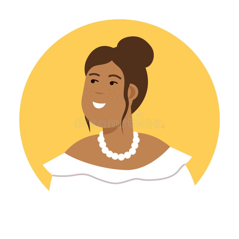 Modern circle avatar. stock vector. Illustration of person - 300714152