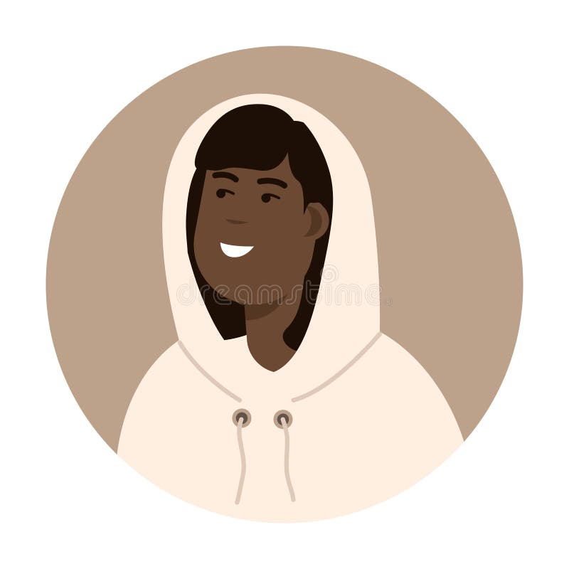 Modern circle avatar. stock vector. Illustration of face - 310666991