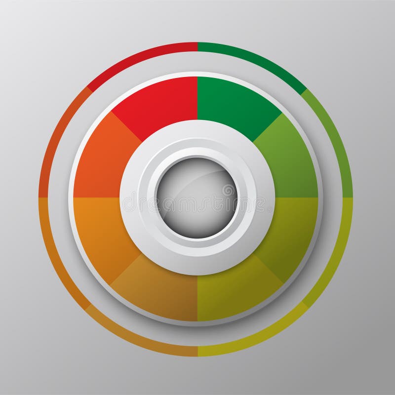 Modern Circle Button Design Stock Vector - Illustration of press ...