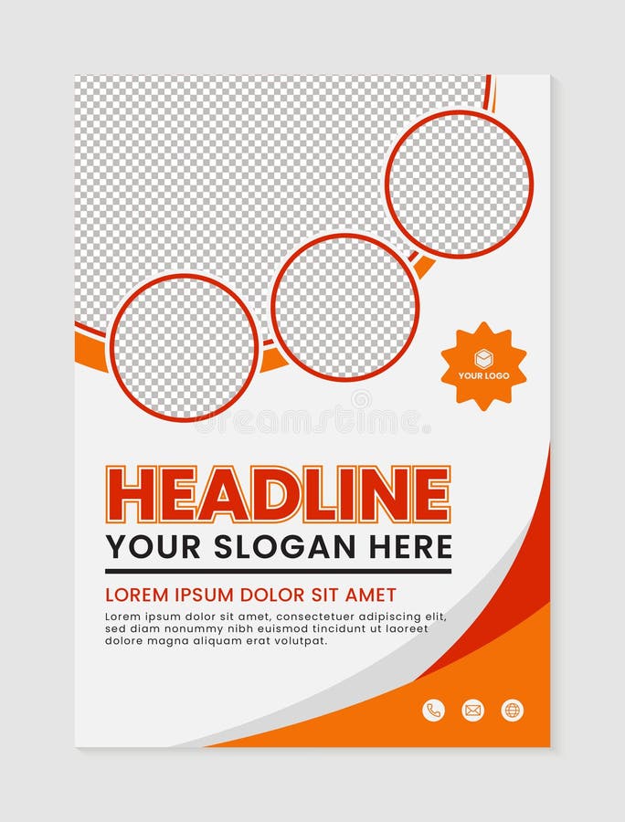 Modern Circle Design Social Media Post Flyer Template Stock Vector ...