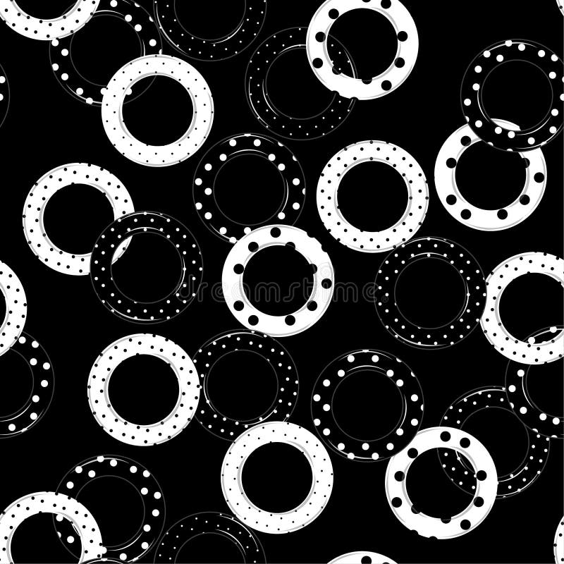 Modern Circle Fill in with Polka Dots Pattern Seamless Pattern V Stock ...