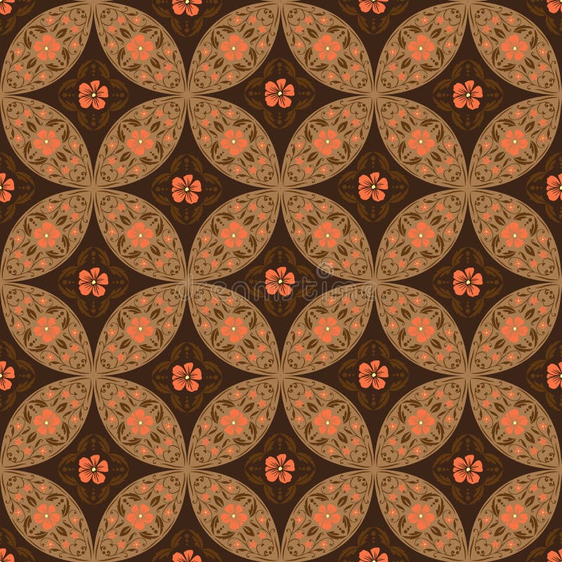 Modern Circle Art Work Motifs on Kawung Batik Design with Simple Mocca ... Modern Circle Art Work Motifs on Kawung Batik Design with Simple Mocca ...