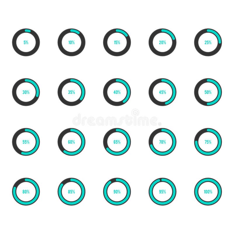 Modern Circle Progress Bar Icon Set Vector Illustration Stock Vector ... Modern Circle Progress Bar Icon Set Vector Illustration Stock Vector ...