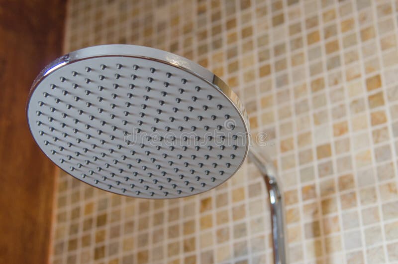Modern of the Circle Shower in the Bathroom Stock Photo - Image of ...