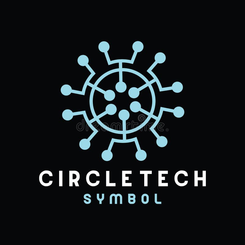 Modern Circle Tech Logo Design Inspiration Stock Vector - Illustration ...