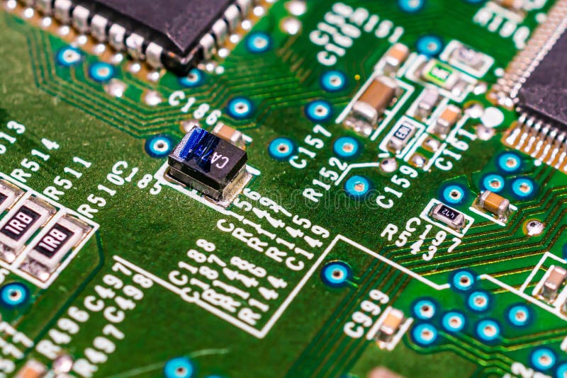 Modern Circuit Board Background Banner Stock Image - Image of closeup ...