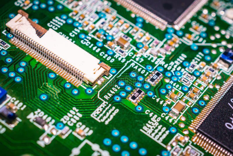 Modern Circuit Board Background Banner Stock Image - Image of closeup ...