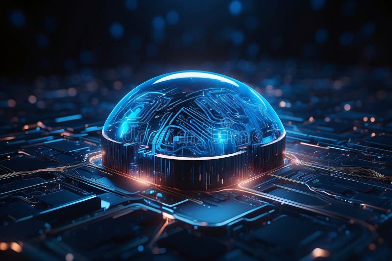 Modern Technology Circuit Board Stock Illustration - Illustration of ...