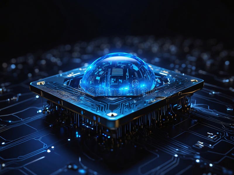 Modern Technology Circuit Board Stock Illustration - Illustration of ...