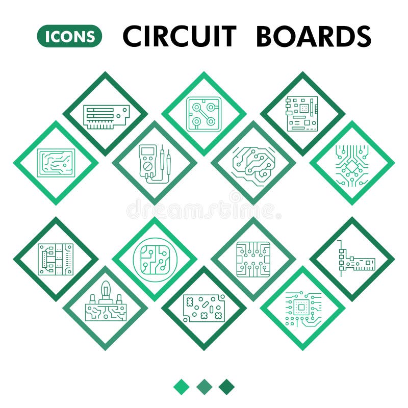 Modern Circuit Board Infographic Design Template. PCB Inphographic ...