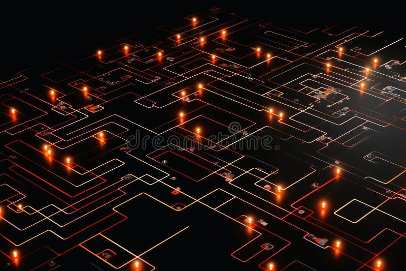 A Modern Circuit Design Technology for Cyberspace Stock Illustration ...
