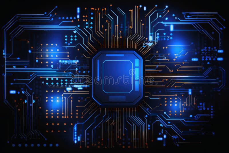 A Modern Circuit Design Technology for Cyberspace Stock Illustration ...