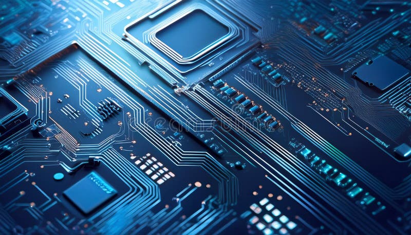 Modern Circuit Technology Background for Slides and Certificates Stock ...