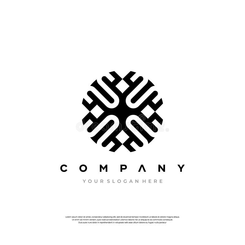 Modern Circular Hub Logo Emblem Stock Vector - Illustration of circular ...