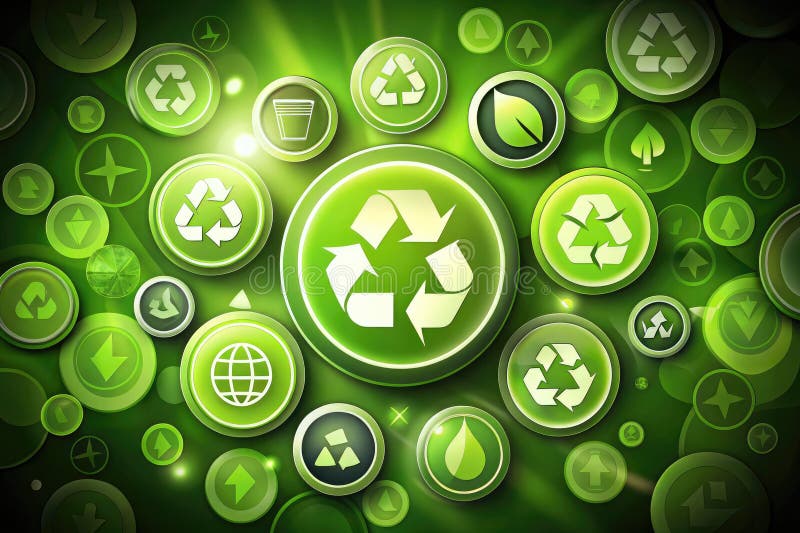 Modern Circular UI Elements Refresh Recycle Repeat and More HD Graphic ...