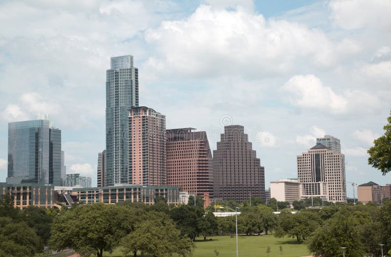 Modern City Austin Downtown Editorial Stock Image - Image of austin ...