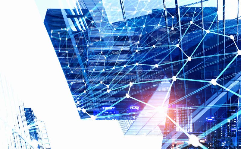 Wireless Communication and Networking Stock Photo - Image of abstract ...