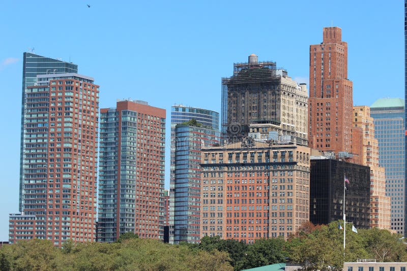 Manhattan City Buildings of New York Stock Photo - Image of high ...