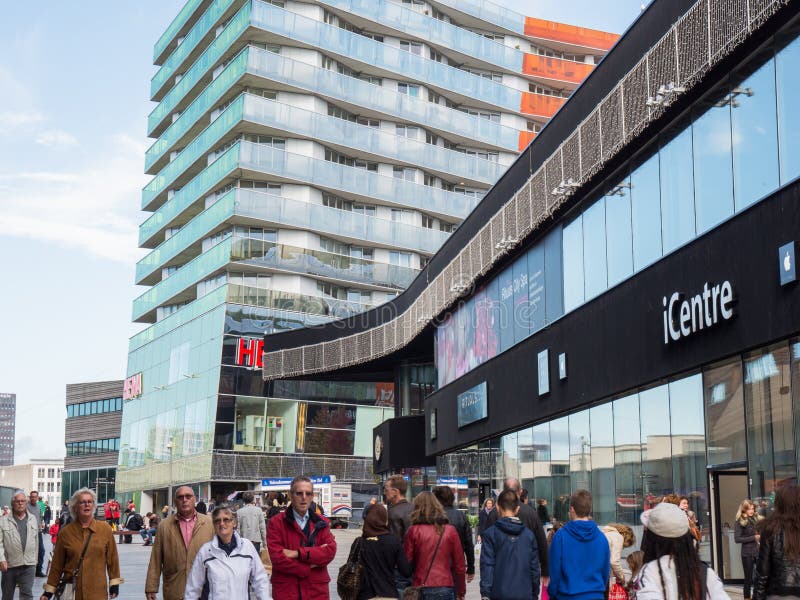 The Modern City Centre of Almere, the Netherlands Editorial Image ...
