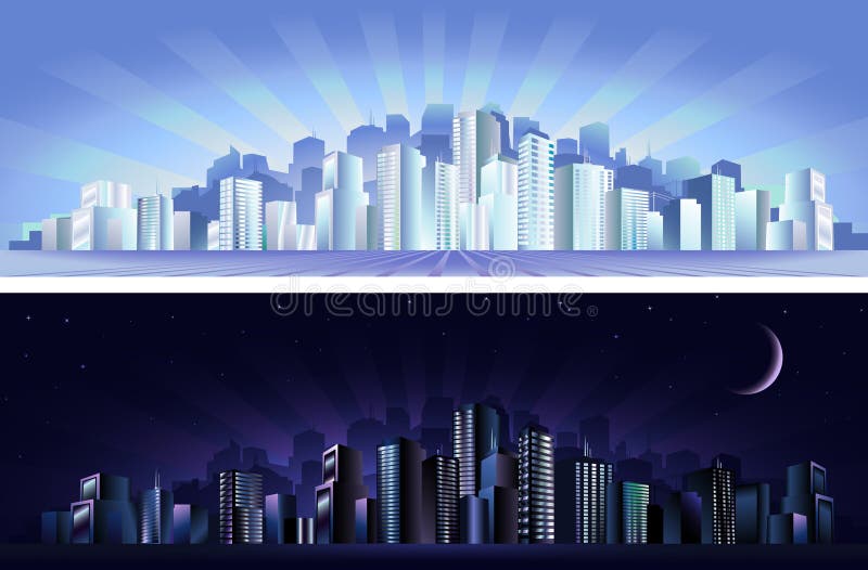 Night City Comic Background Stock Vector - Illustration of city, panel ...