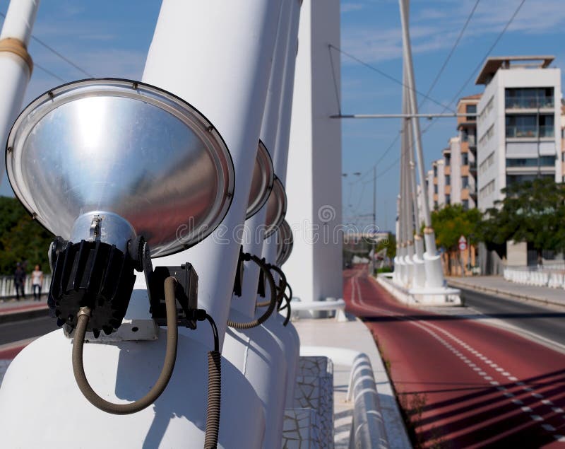 Modern City - Electricity and Street Light Stock Photo - Image of lamp ...