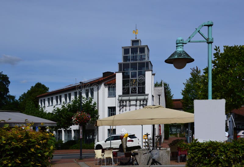 Modern City Hall in the Resort Bad Fallingbostel, Lower Saxony Stock ...