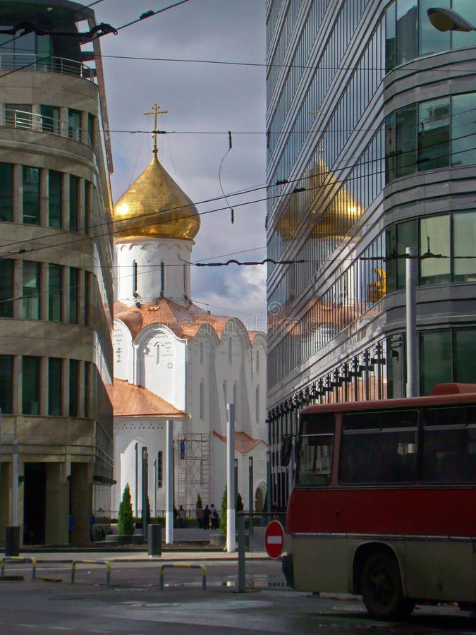 Modern city landscape stock image. Image of outdoor, architecture ...